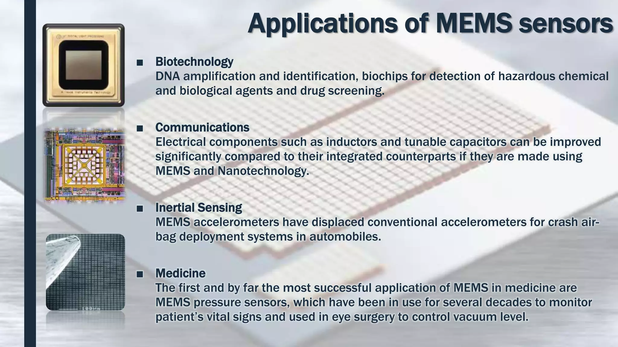 Micro electro-mechanical-systems-based-sensors | PPTX
