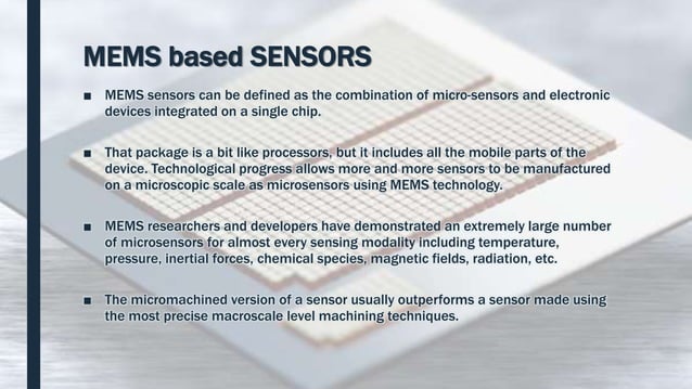 Micro electro-mechanical-systems-based-sensors | PPTX | Physics | Science