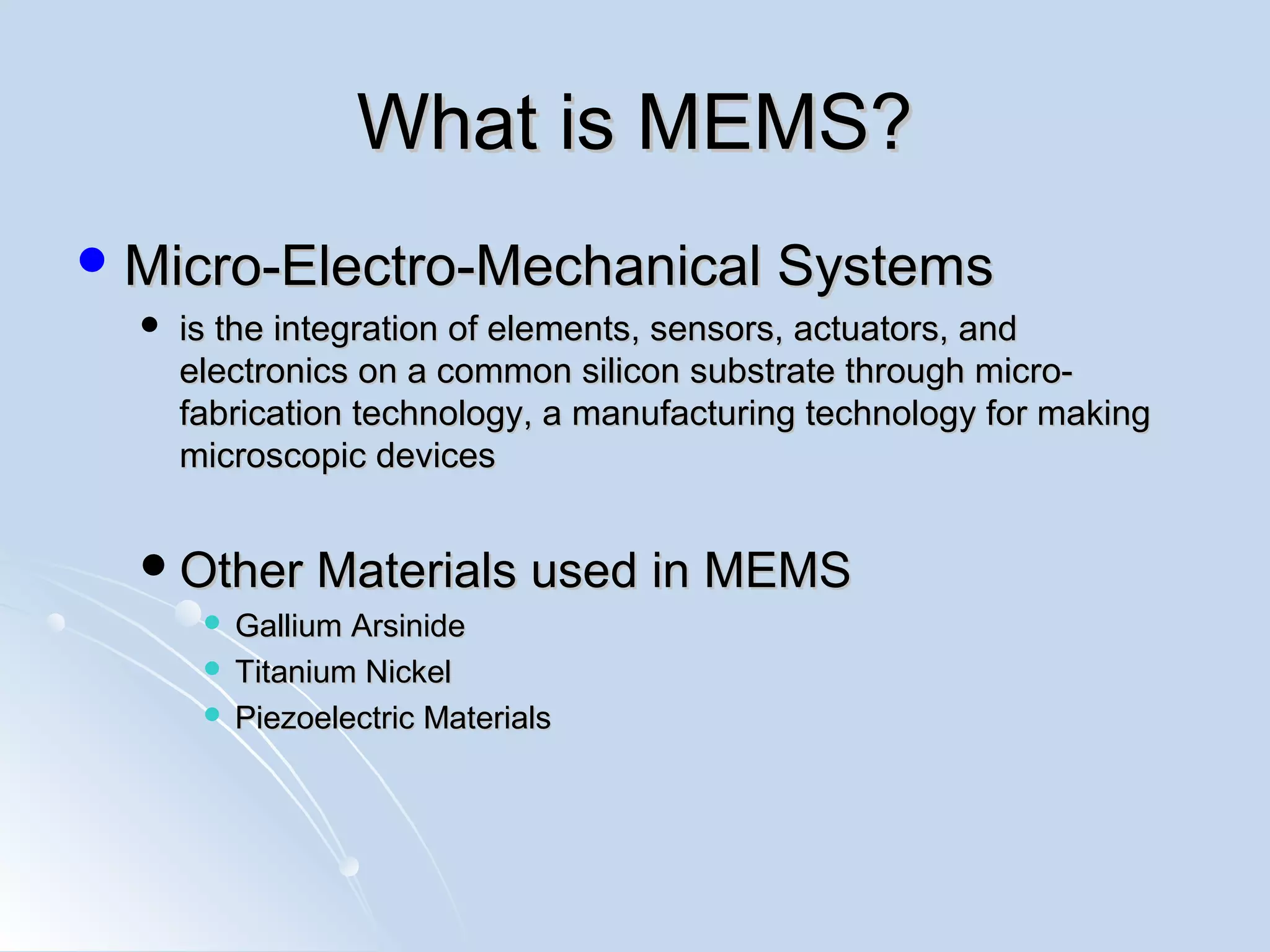 Micro electro-mechanical-systems-mems | PPT