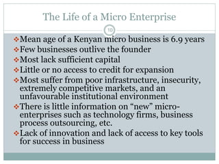 Micro Enterprise In Kenya | PDF