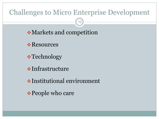 Micro Enterprise In Kenya | PDF