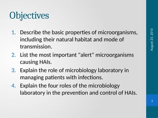 Role of microbiology laboratory in the field | PPTX