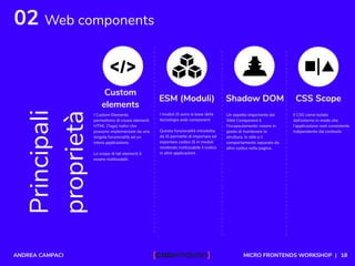 Micro frontends Web component approach con VUEJS | PDF