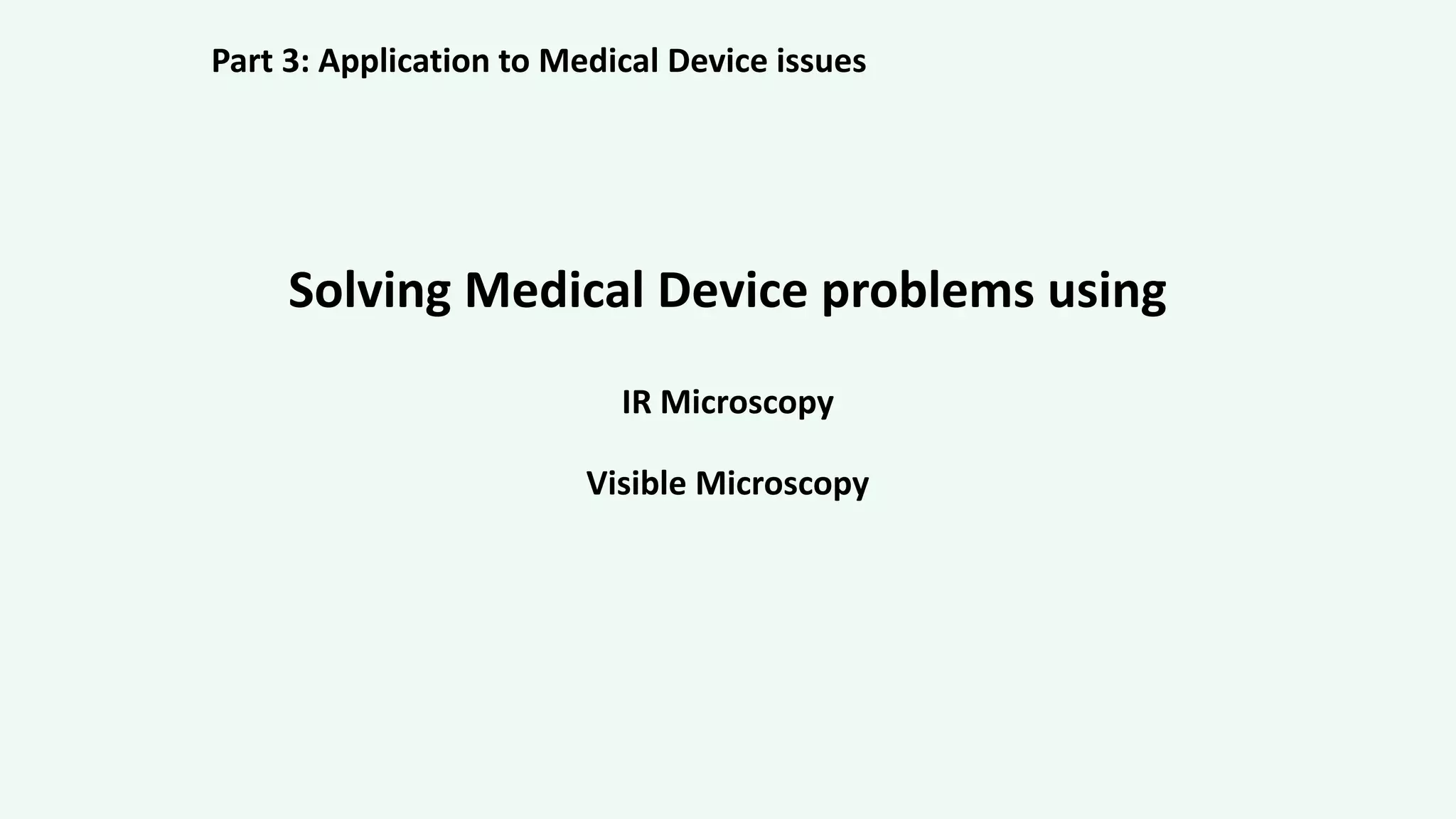 Micro ftir2 medical-devices | PPT