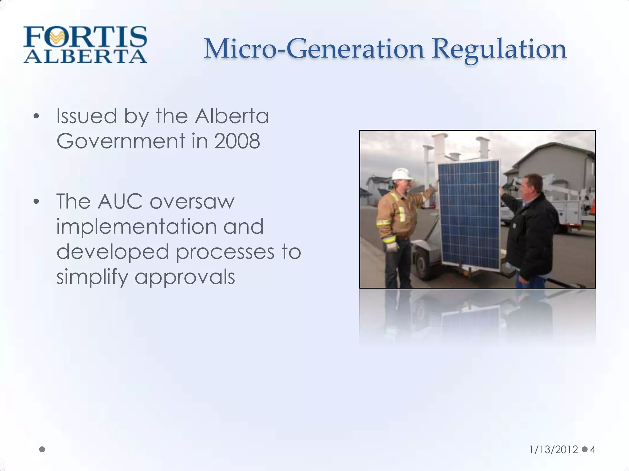 Micro-Generation Installations Your Way | PPT