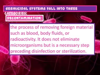 Destruction of microorganisms By: Miss Sara Alamri, Miss Heba Hawsawi ...