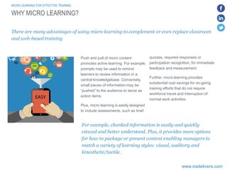 Micro learning for effective training - eLearning concepts | PDF