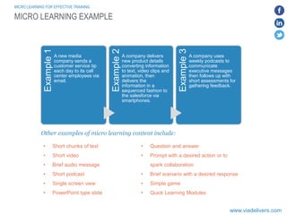 Micro learning for effective training - eLearning concepts | PPT
