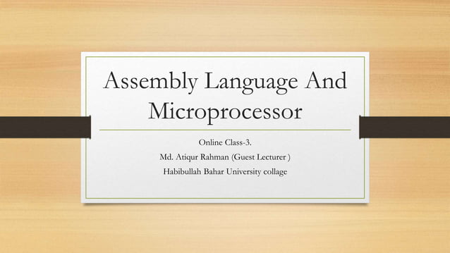 Micro lec-03 | PPT