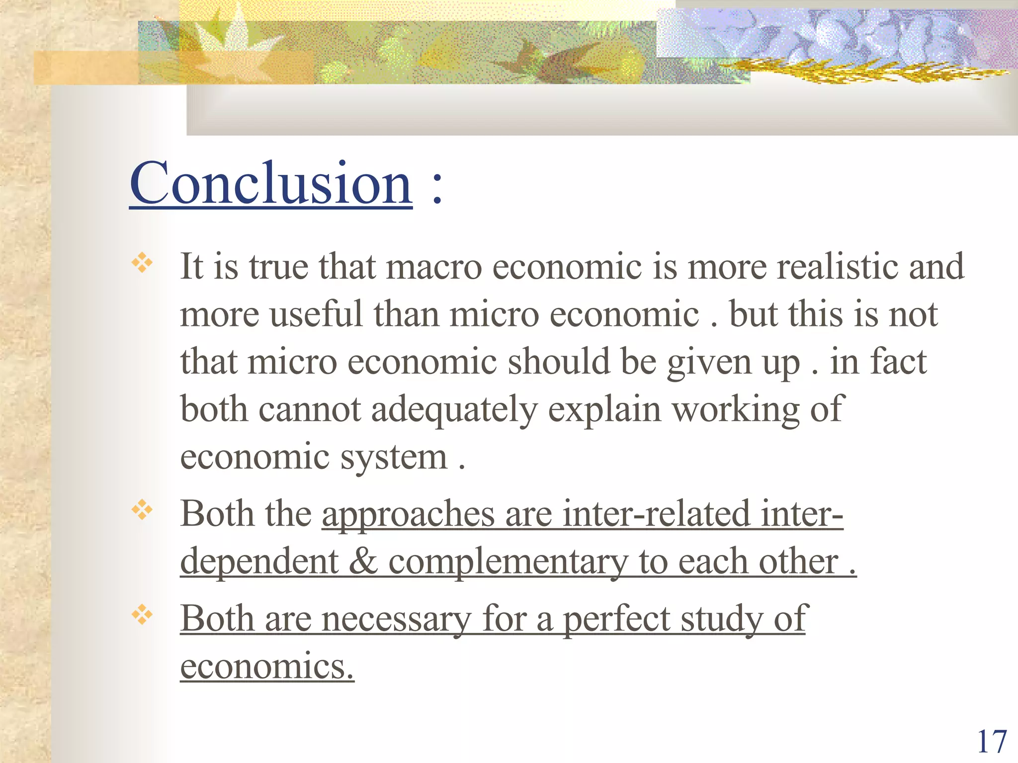 micro & macro economics | PPT