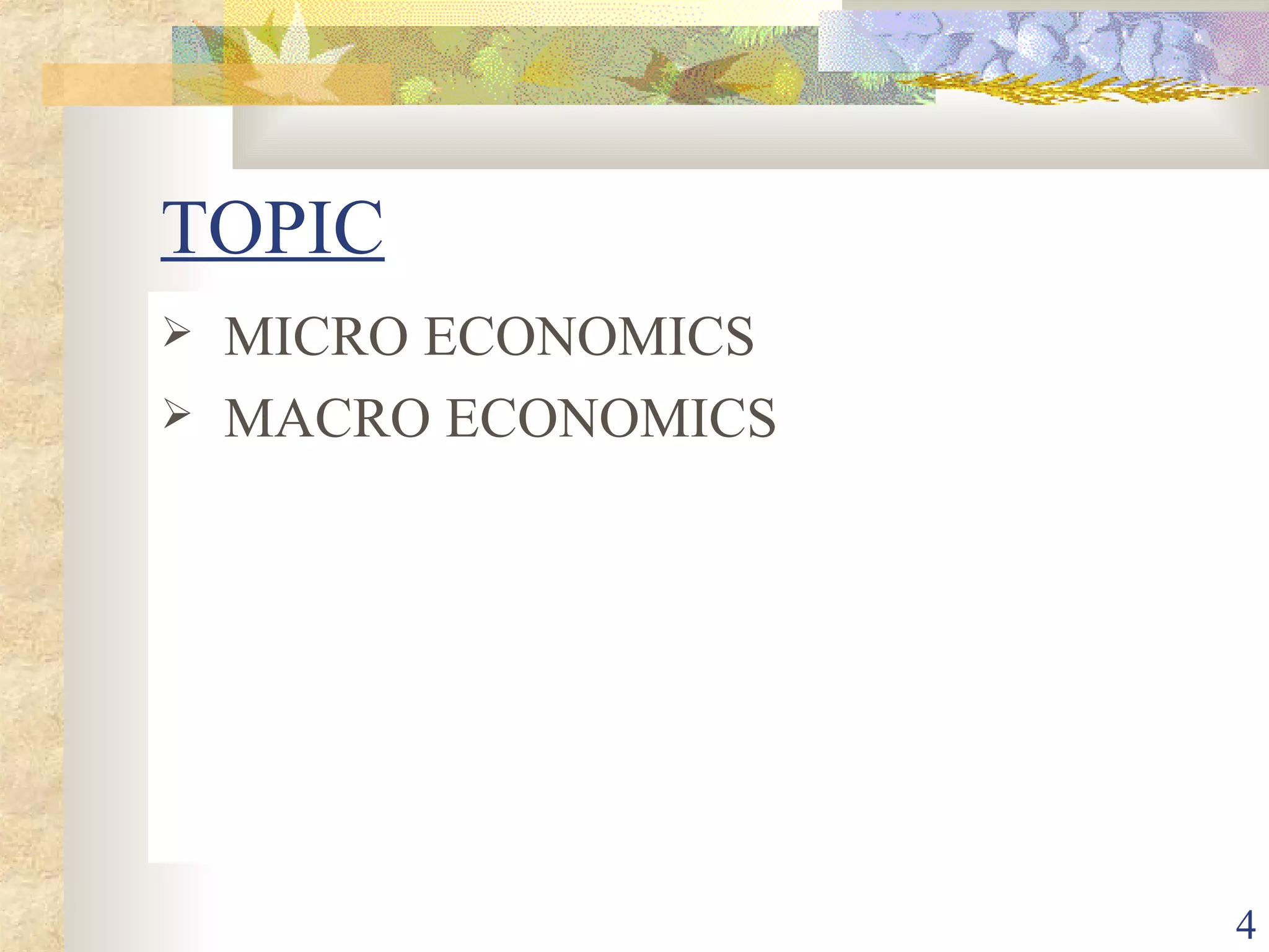 micro & macro economics | PPT