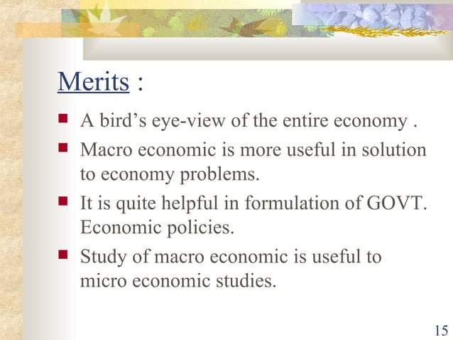 micro & macro economics | PPT | Economy | Business and Finance