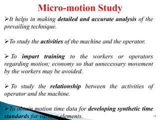 Micro-Macro Motion Study | PPTX