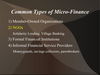Microcredit Presentation | ODP