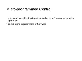 Micro programmed control | PPT