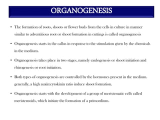 Micro- Propagation - Culturing Plant Tissues and Organs | PDF