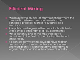 Micro Reaction Technology - Explains Design, Process and Applications ...