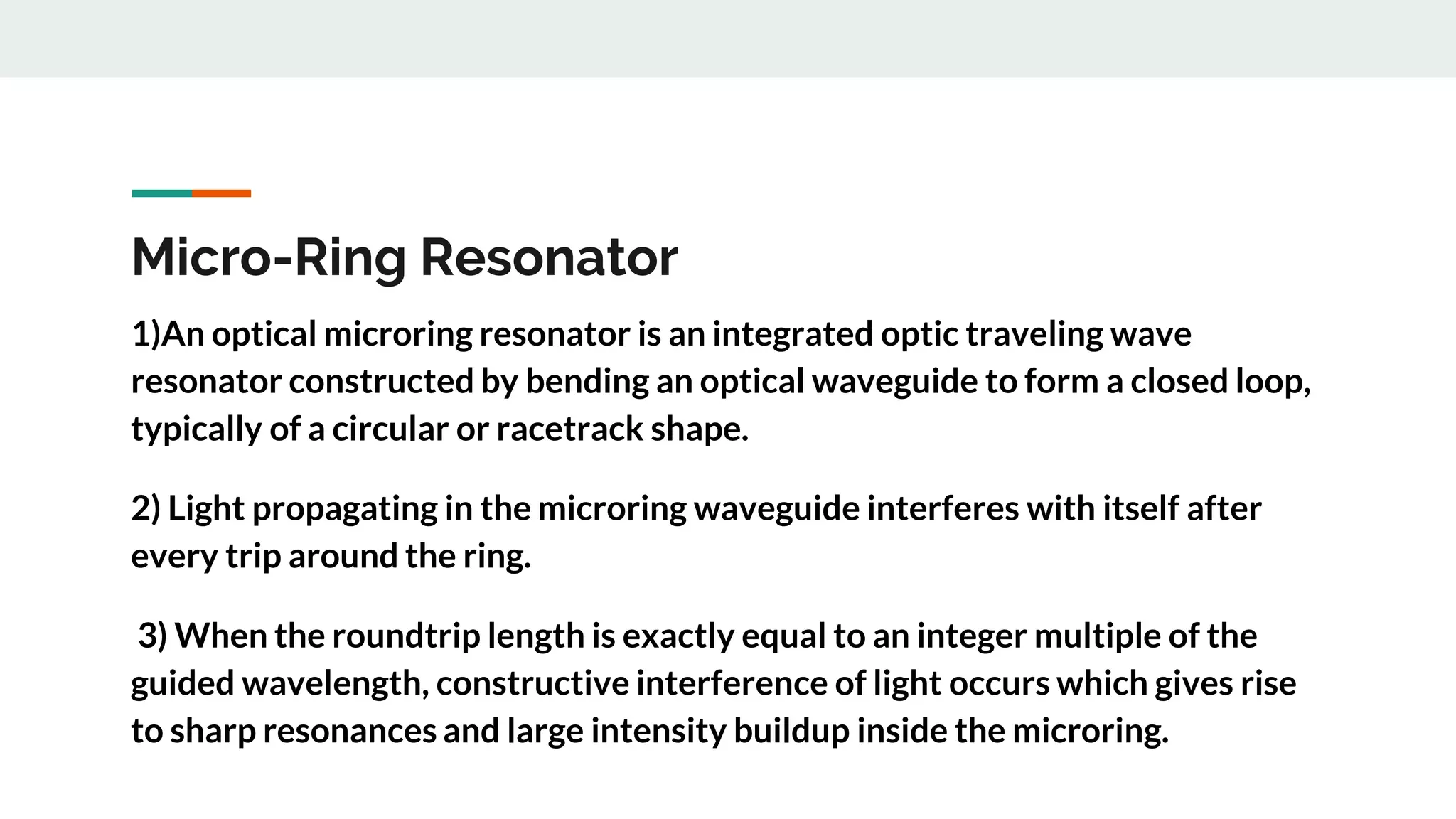 Micro ring resonators in optical computing | PPTX