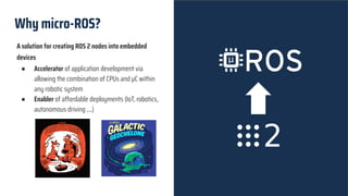 micro-ROS: Developing ROS 2 professional applications based on MCUs | PDF