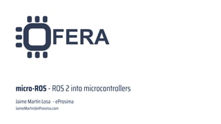 micro-ROS - ROS 2 into microcontrollers | PDF
