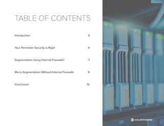 Micro-Segmentation for Data Centers - Without Using Internal Firewalls | PPT