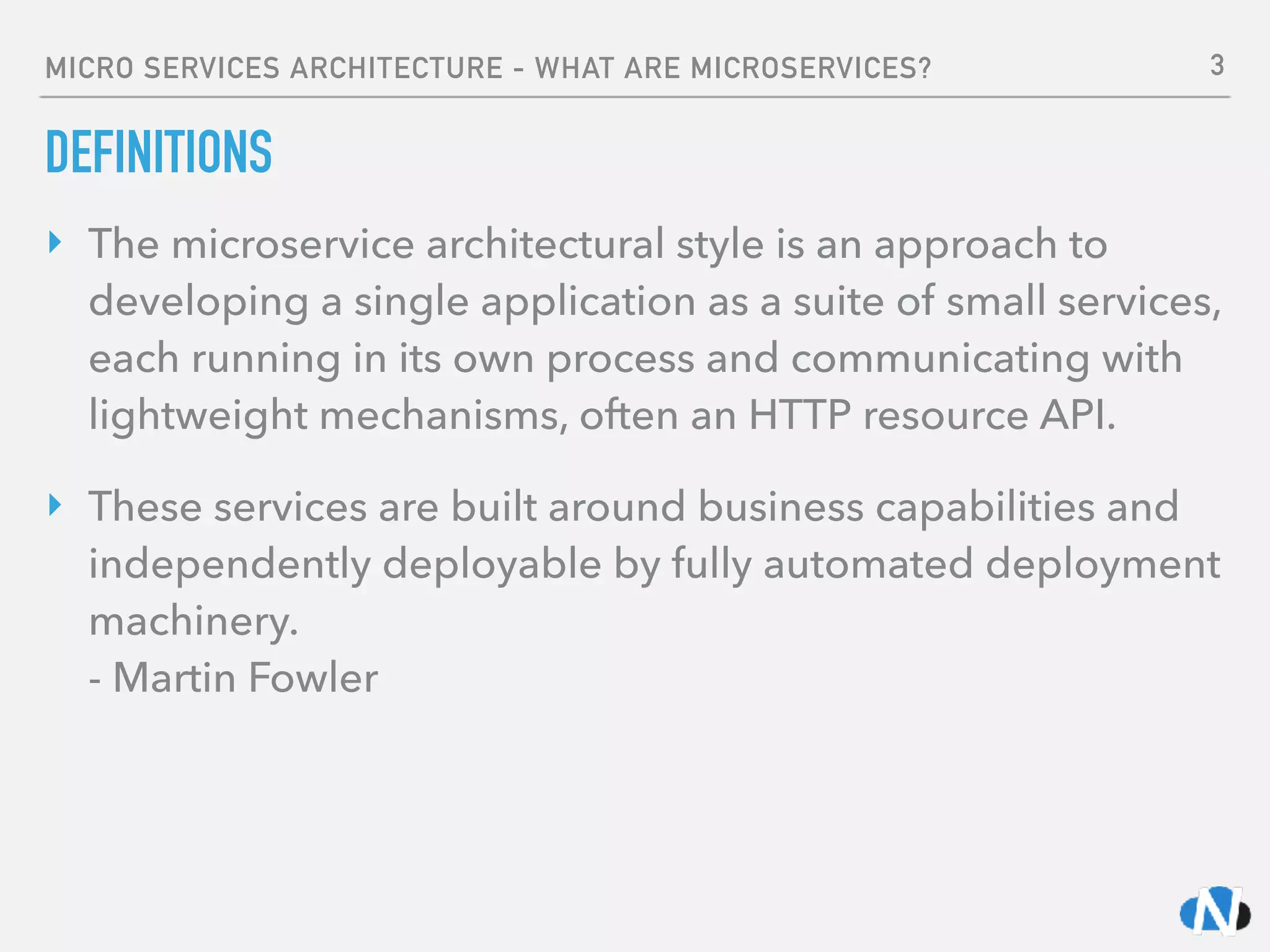 Micro Services Architecture | PPT