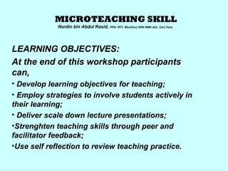 Micro skill teaching | PPT