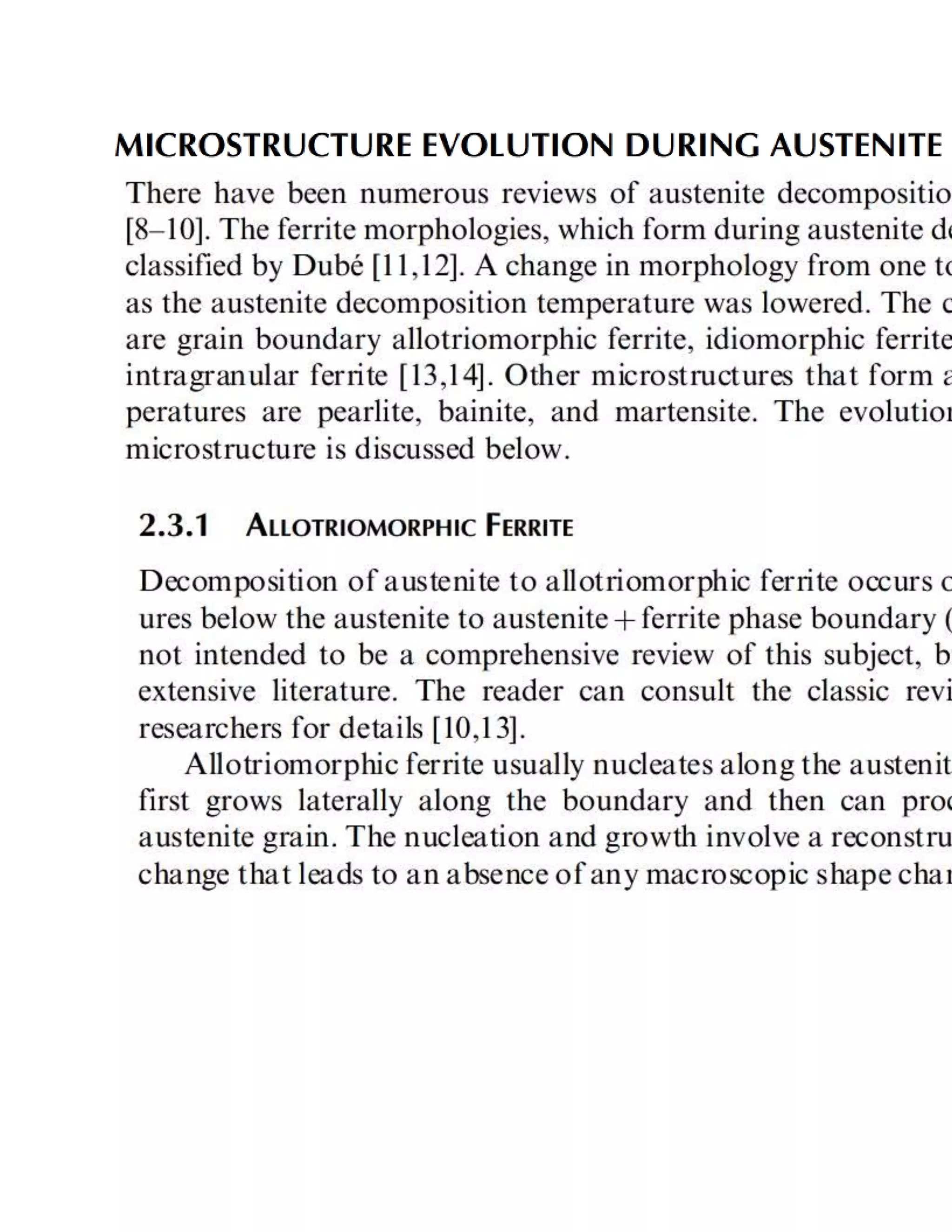 MICRO-STRUCTURAL EVOLUTION DURING AUSTENITE DECOMPOSITION.docx