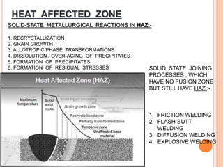 Micro structure of welding | PPTX