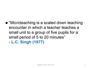 Micro teaching --anand ync | PPT