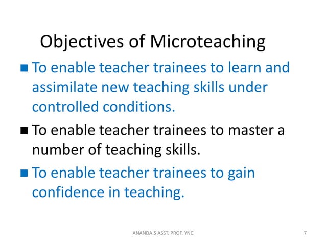 Micro teaching --anand ync | PPT