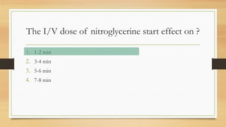 MICRO-TEACHING on Antianginal Drug -nitroglycerine | PPT