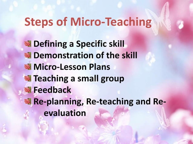 Micro Teaching (education) | PPT
