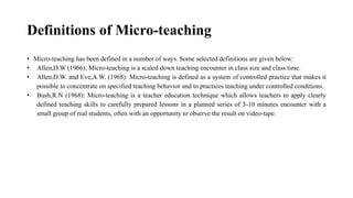 Micro-Teaching Techniques .pptx
