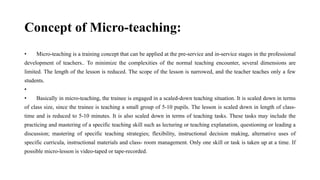 Micro-Teaching Techniques .pptx