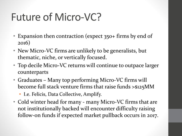 Micro-VC slide deck update | PPT