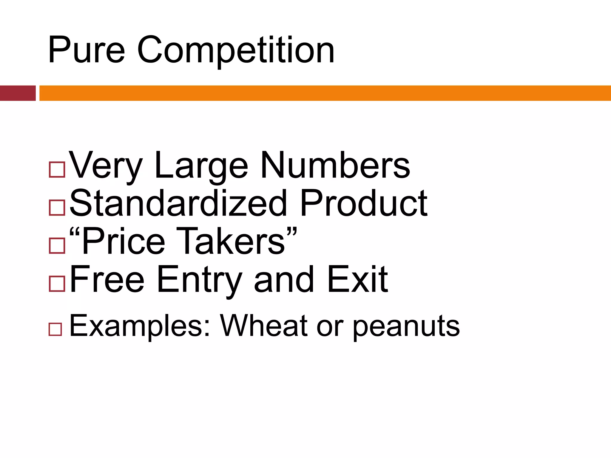 Perfect Competition Micro Economics ECO101 | PPTX