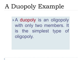 Oligopoly Micro Economics ECO101 | PPTX