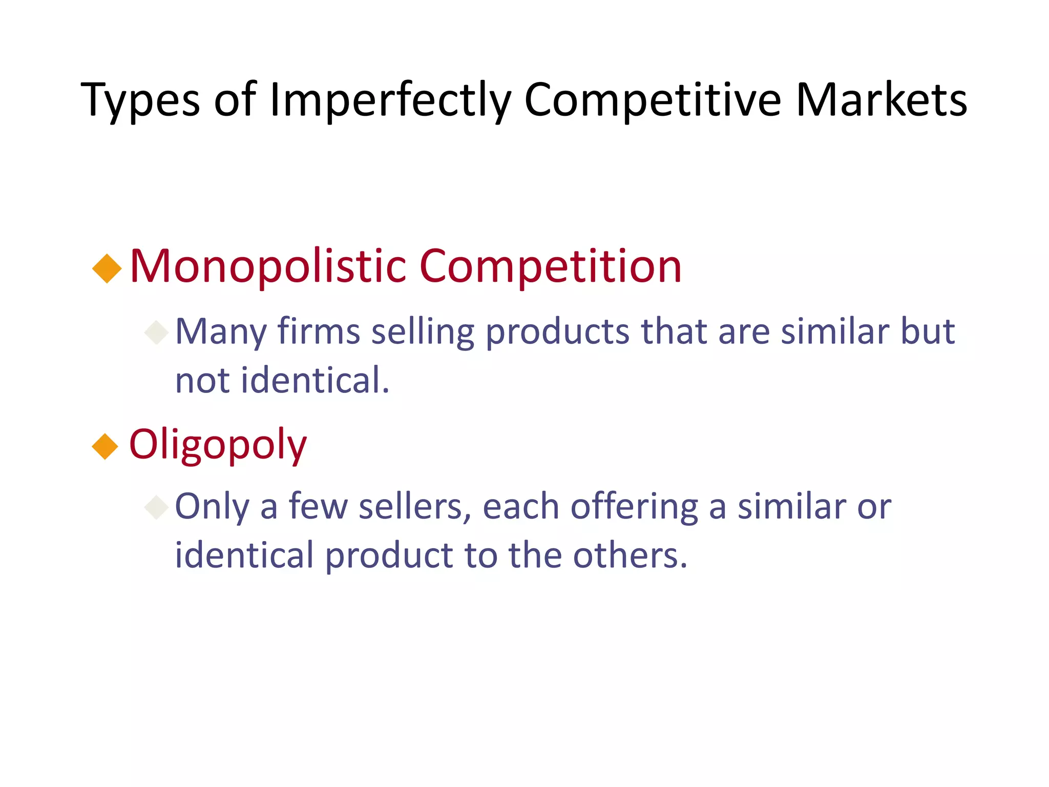 Monopolistic Competition Micro Economics ECO101 | PPTX