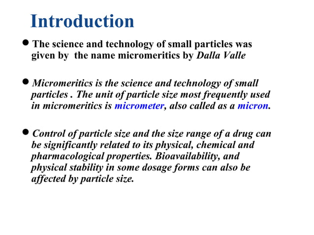 MICROMERITICS | PPT