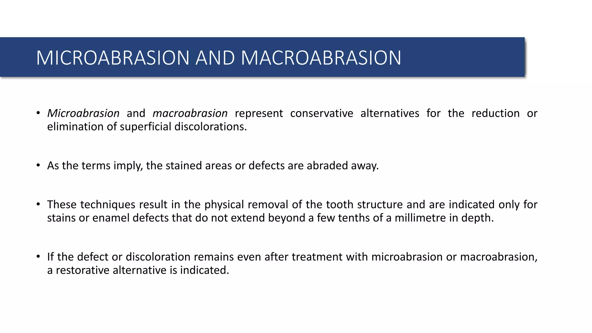 Micro abrasion | PPTX