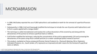 Micro abrasion | PPTX