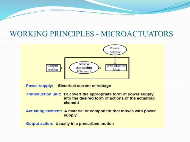 Microactuators-MEMS | PPTX | Physics | Science