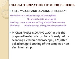 Microspheres | PPTX