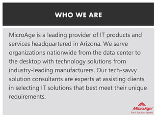 MicroAge At a Glance | PPTX