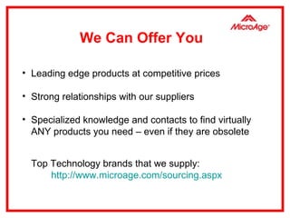 MicroAge Presentation 2011 | PPT