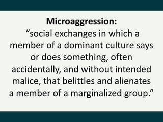 Microaggression | PDF