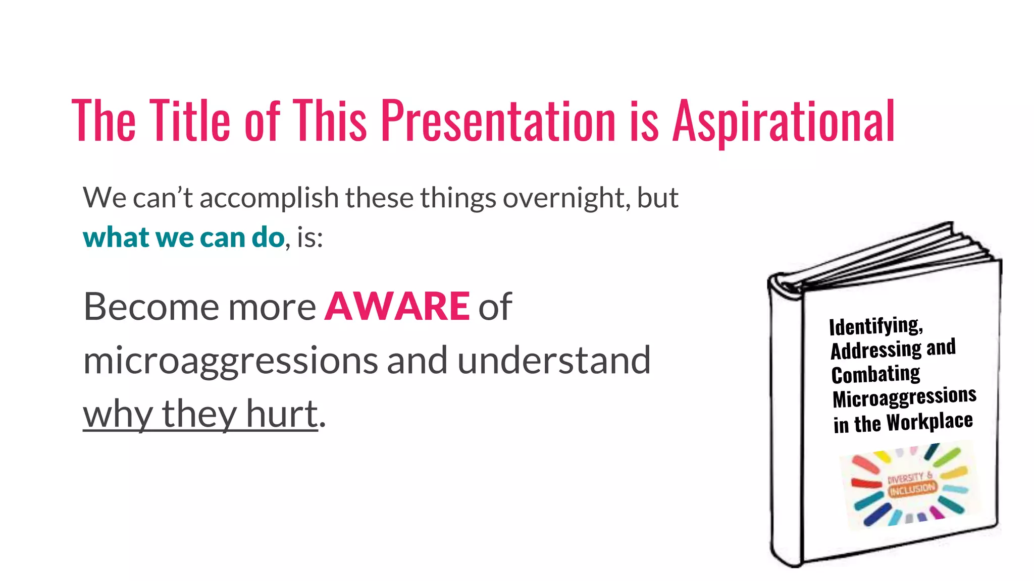 Microaggressions in the Workplace (by Angela Connor) | PPTX