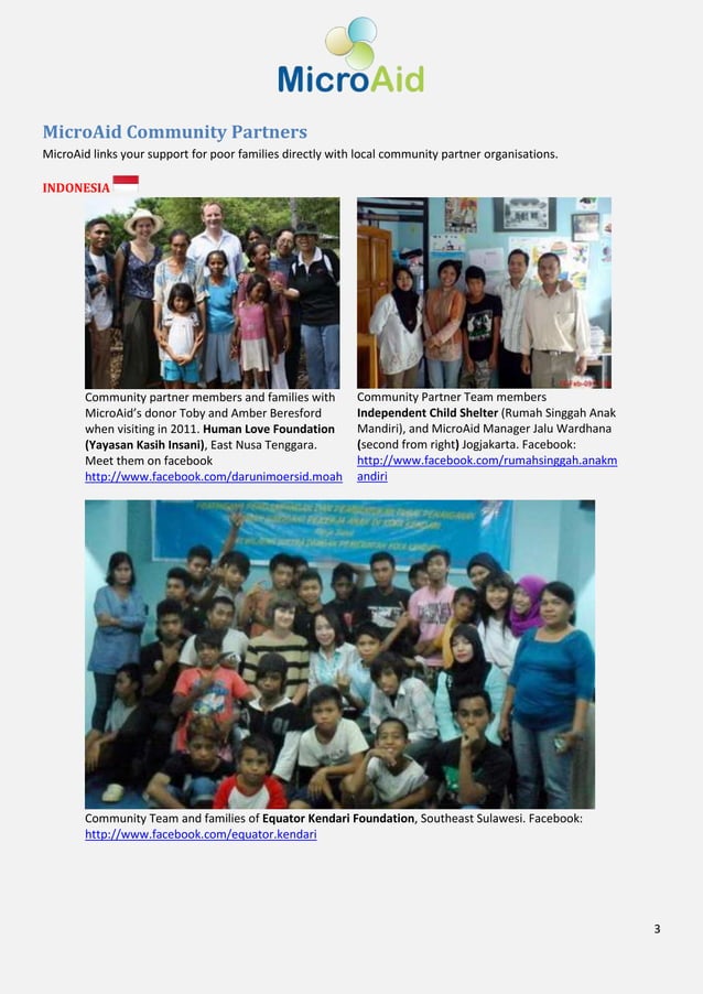 MicroAid Family Stories 2012 | PDF