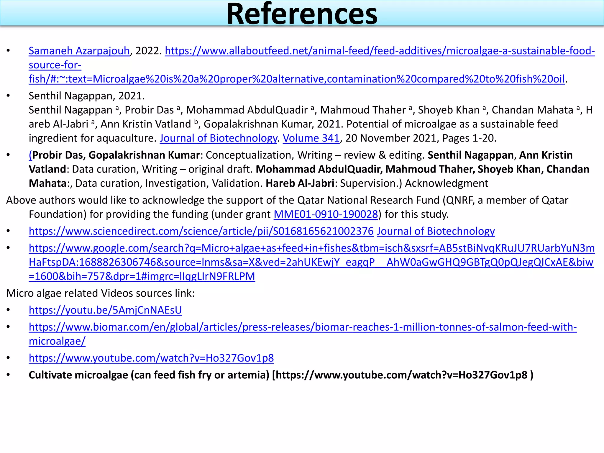 Micro algae as feed in Aquaculture by B.pptx
